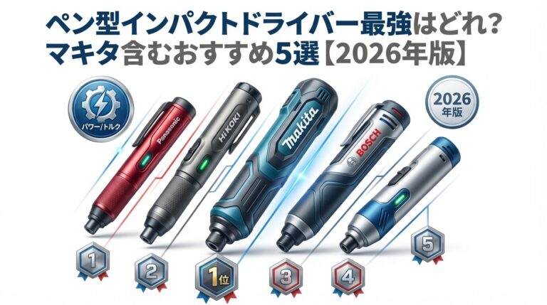 ペン型インパクトドライバー最強はどれ？マキタ含むおすすめ5選【2026年版】 | Power Tool Lab