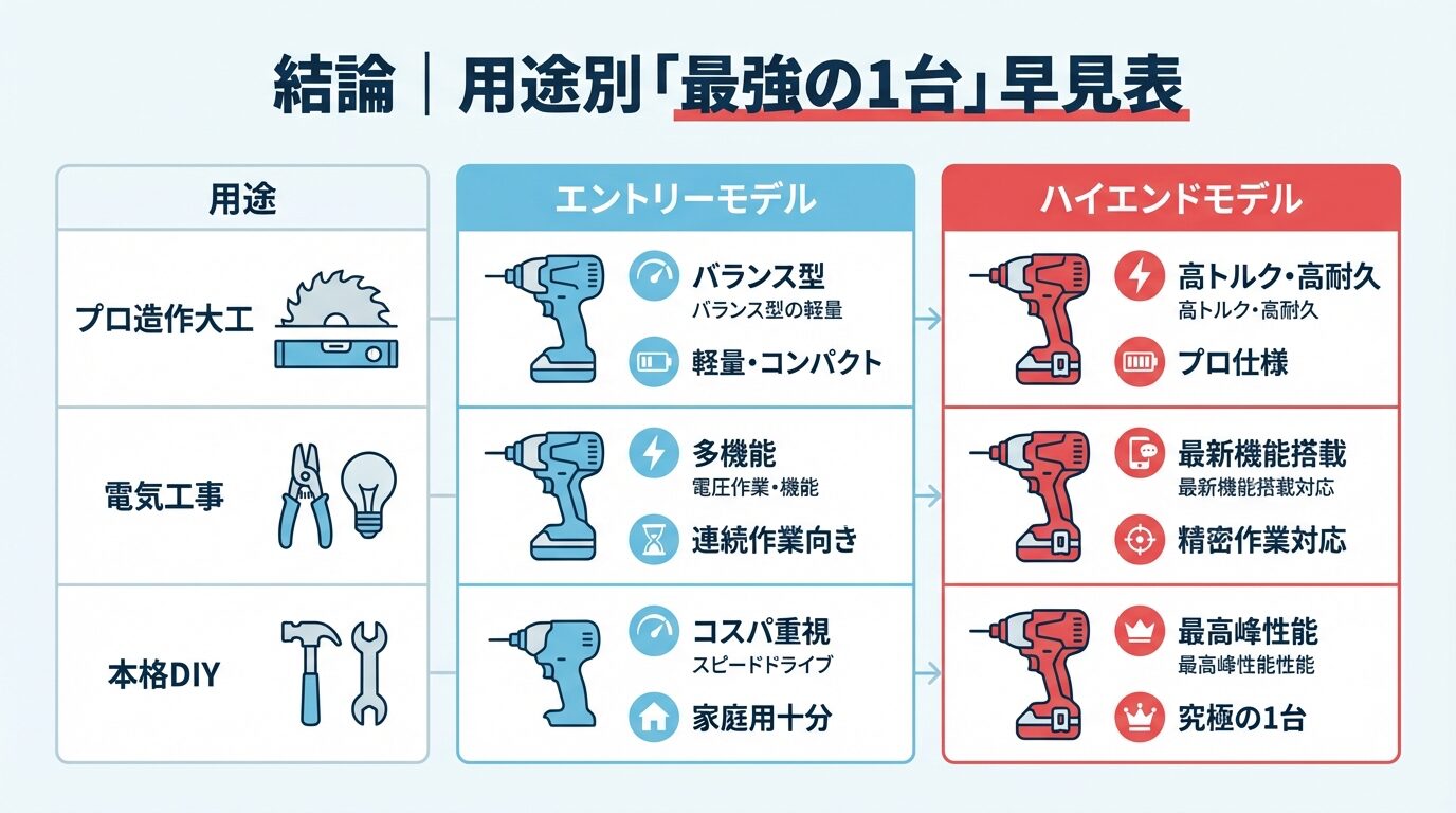 最強のインパクトドライバー決定版｜全機種を徹底比較 | Power Tool Lab